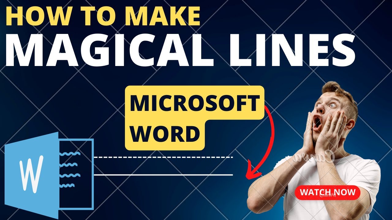 What is a Keyboard Shortcut to Draw Lines in MS Word Document? - YouTube