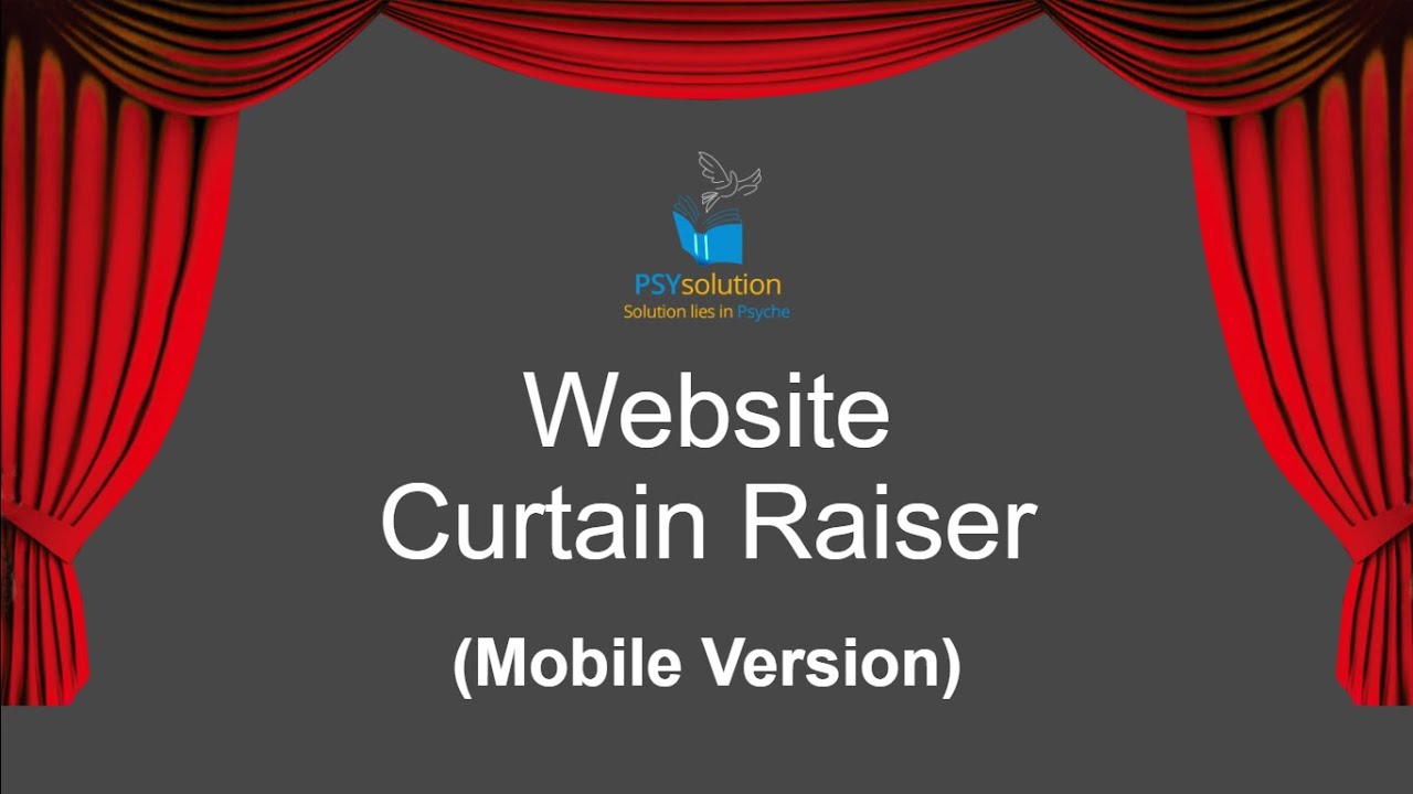 Website Curtain Raiser (Mobile site) - YouTube