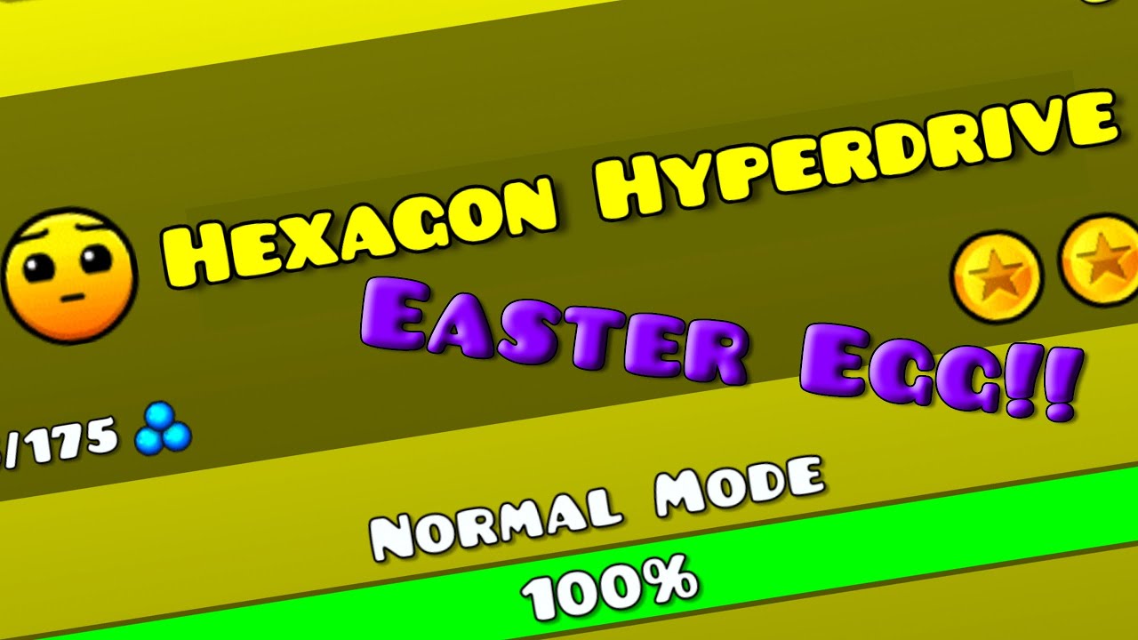 Geometry Dash Hexagon Hyperdrive EASTER EGG!! - YouTube