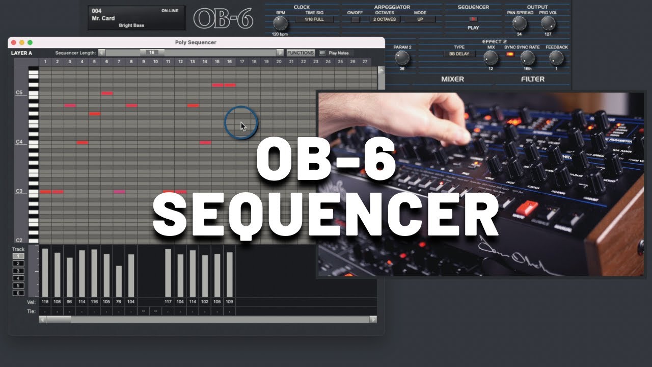 Sequential OB-6 Sequencer [Synthesizer Demo] (No Talking) - YouTube
