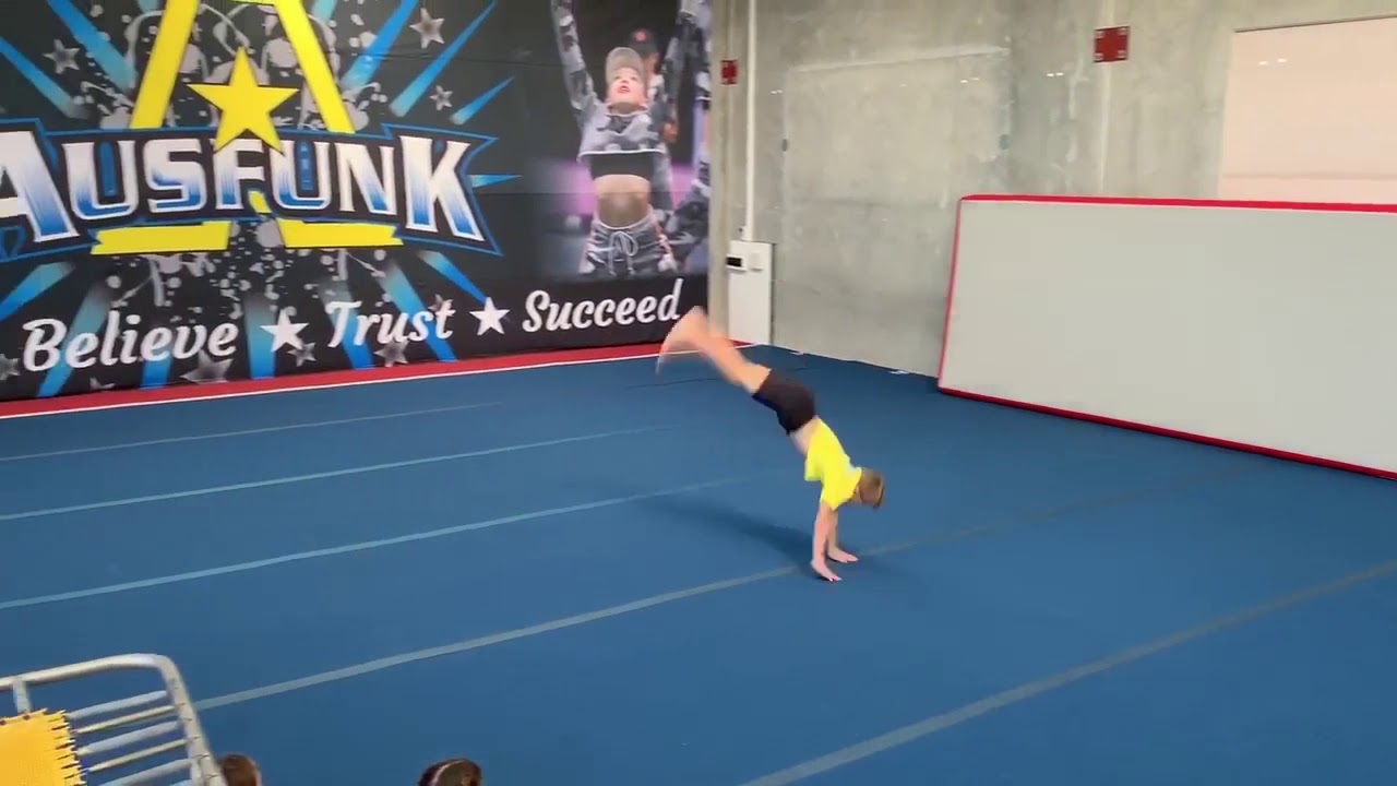 Level 4 Round Off Back Handspring Layout Back Handspring Layout - YouTube