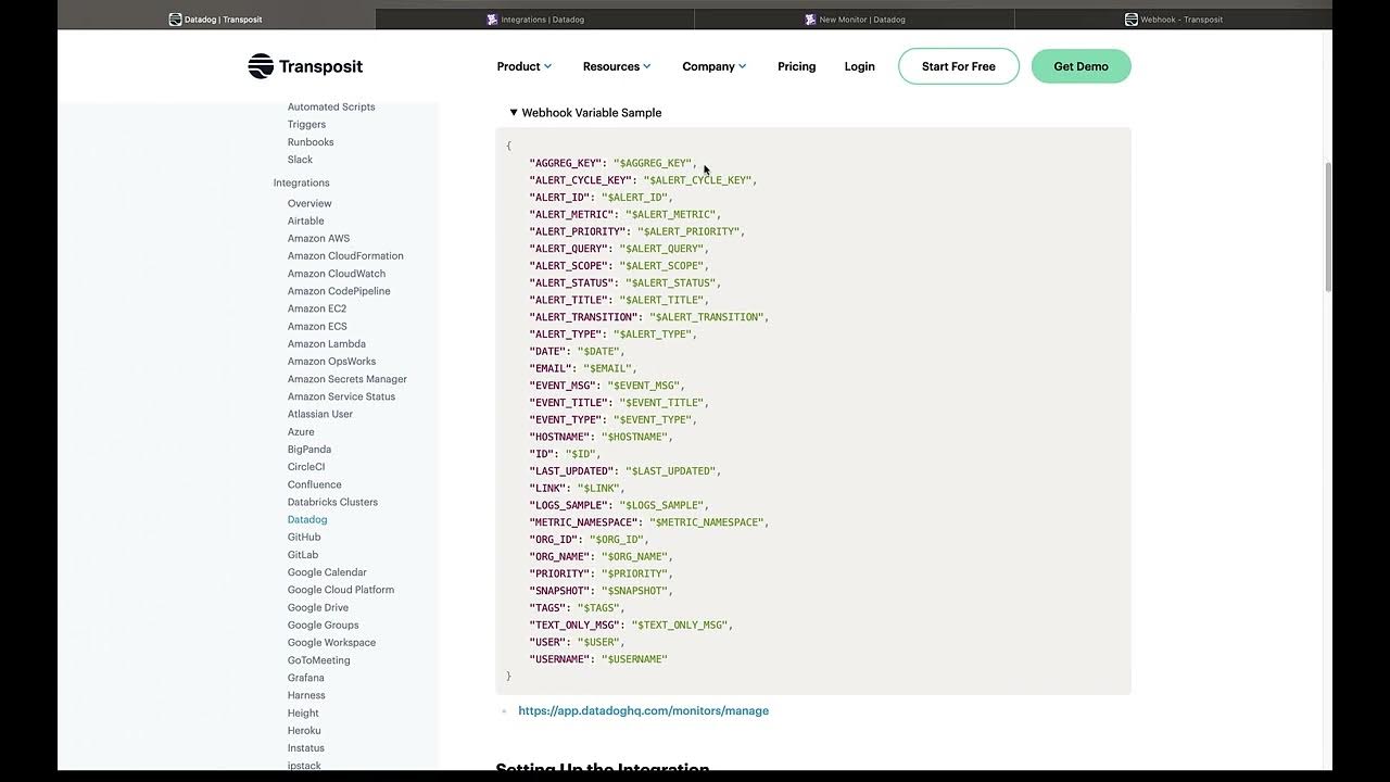 How to Send DataDog Alerts to Transposit - YouTube