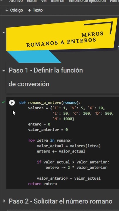 ¿Cómo convertir números romanos a enteros en Python de manera rápida y ...