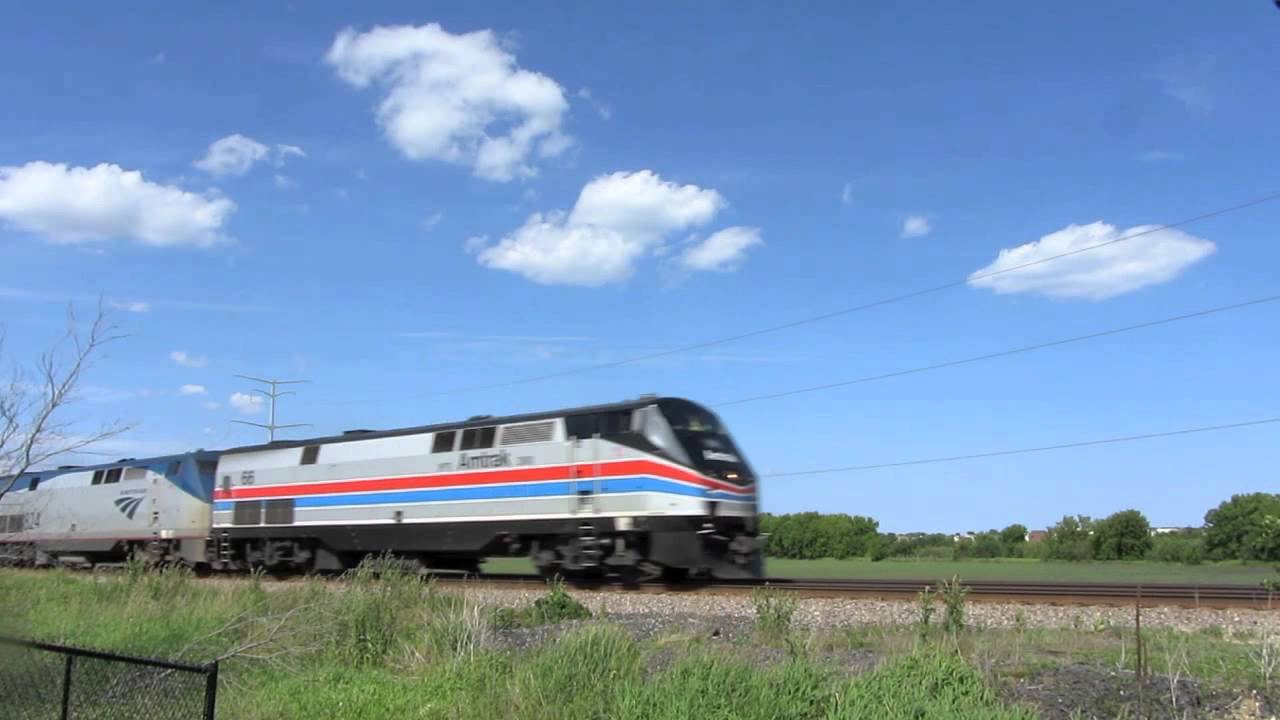 Amtrak 66 leads #8 - YouTube