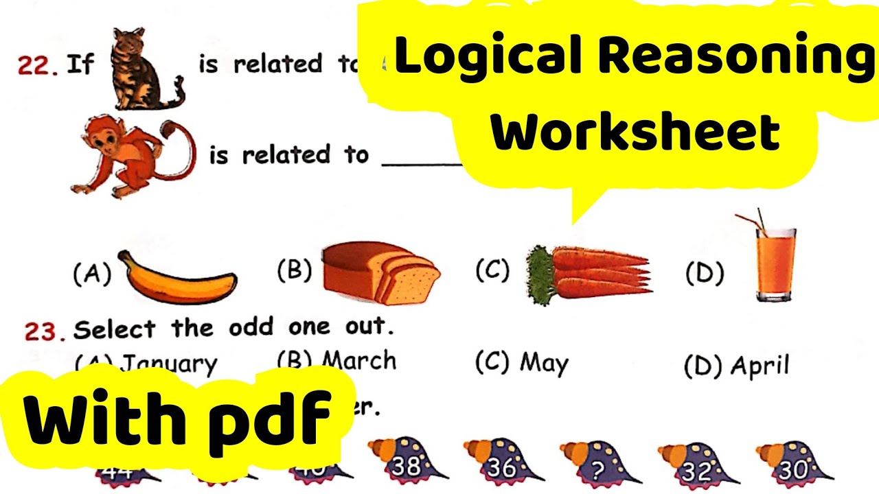 Logical Reasoning Questions Worksheets For Kids Olympiad Preparation