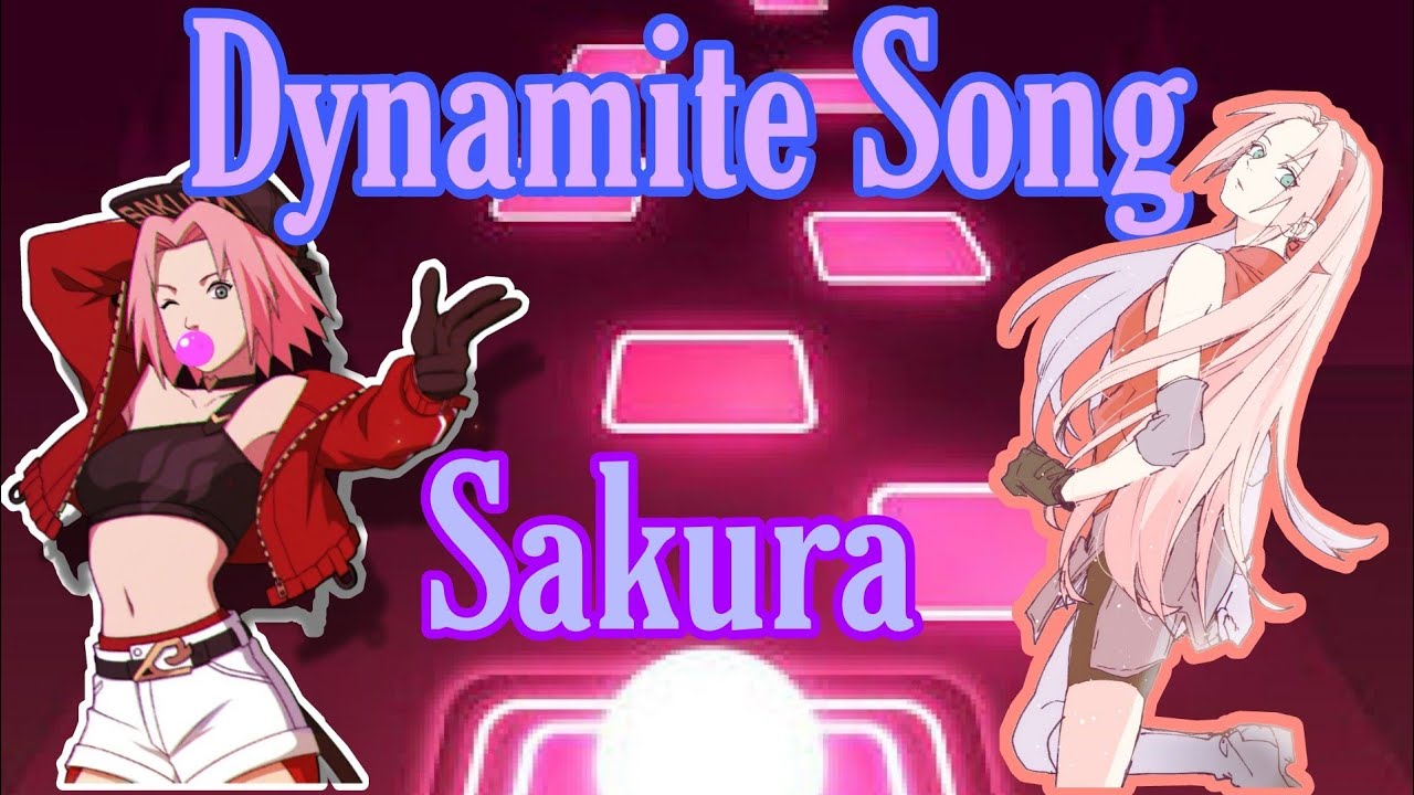 Animated girls dancing on Dynamite song in Tiles hop game | Tileshop ...