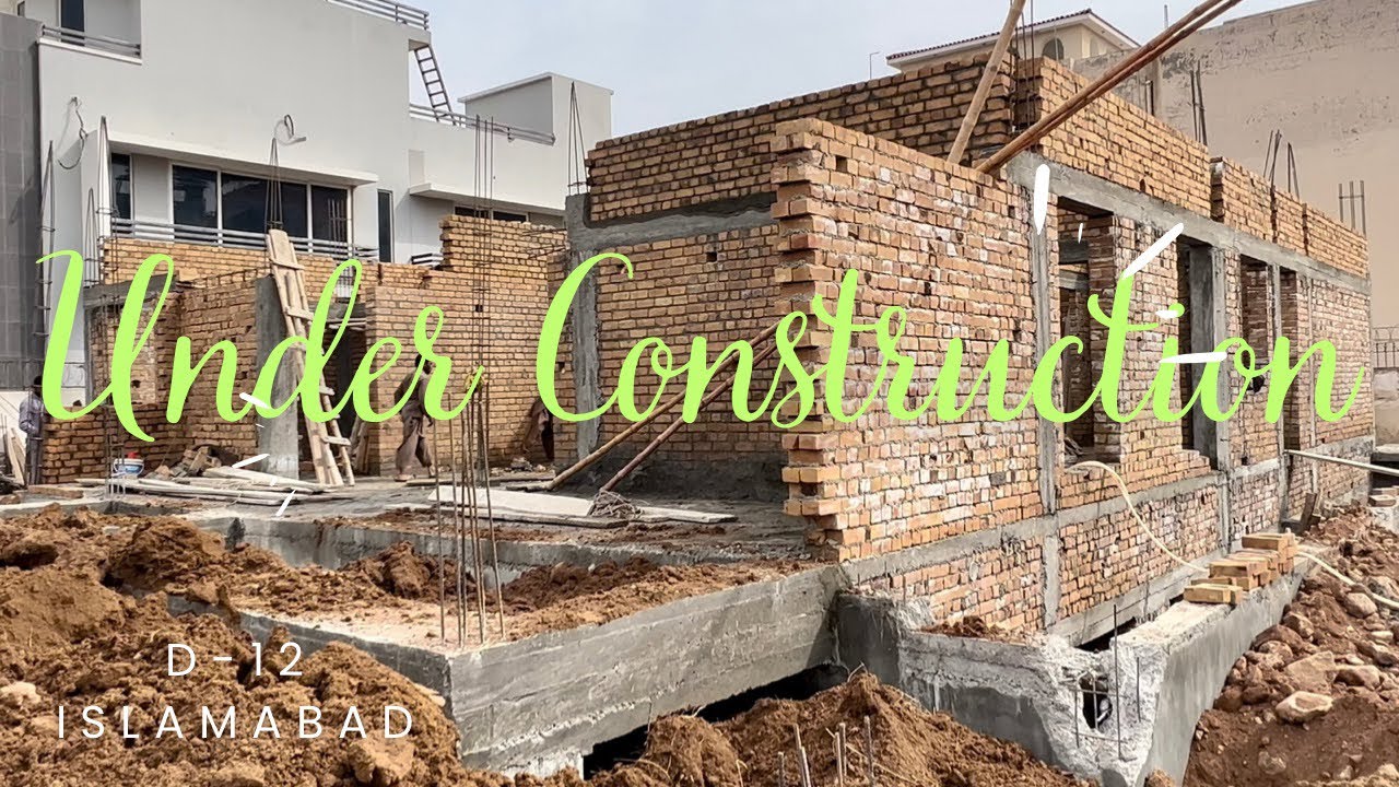 House under construction I step by step construction in Islamabad - YouTube