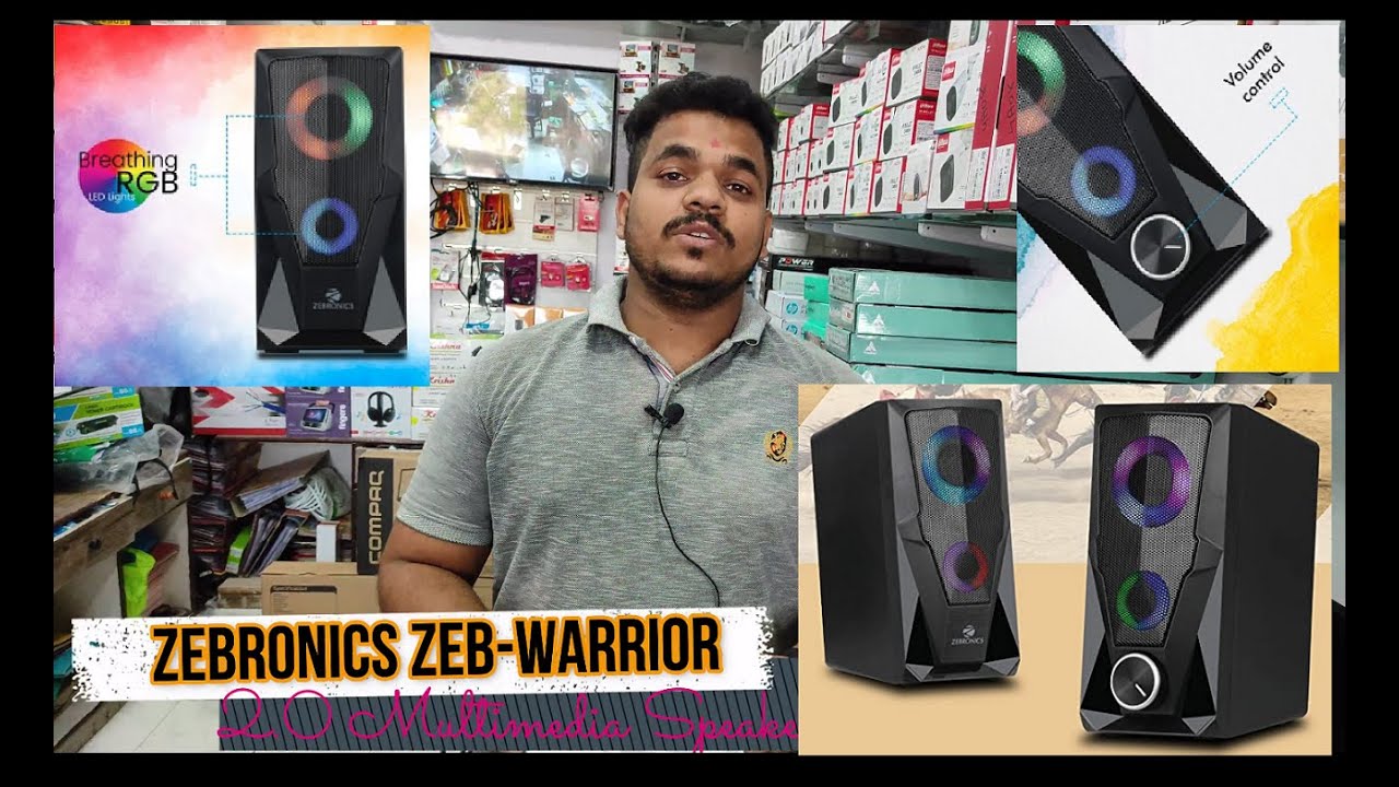 Unboxing Zebronics Zeb-Warrior 2.0 Multimedia Speaker ,USB Powered and ...