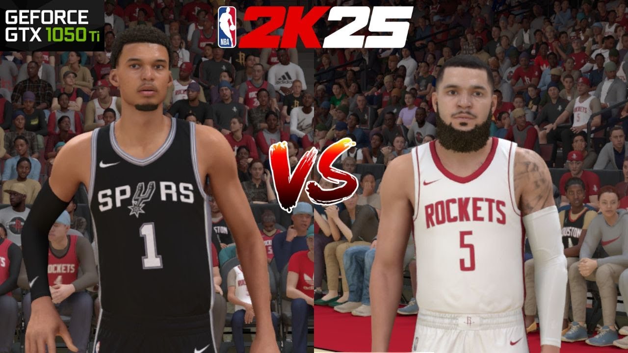 NBA 2K25 | San Antonio Spurs vs Houston Rockets | GTX 1050 TI (PC ...