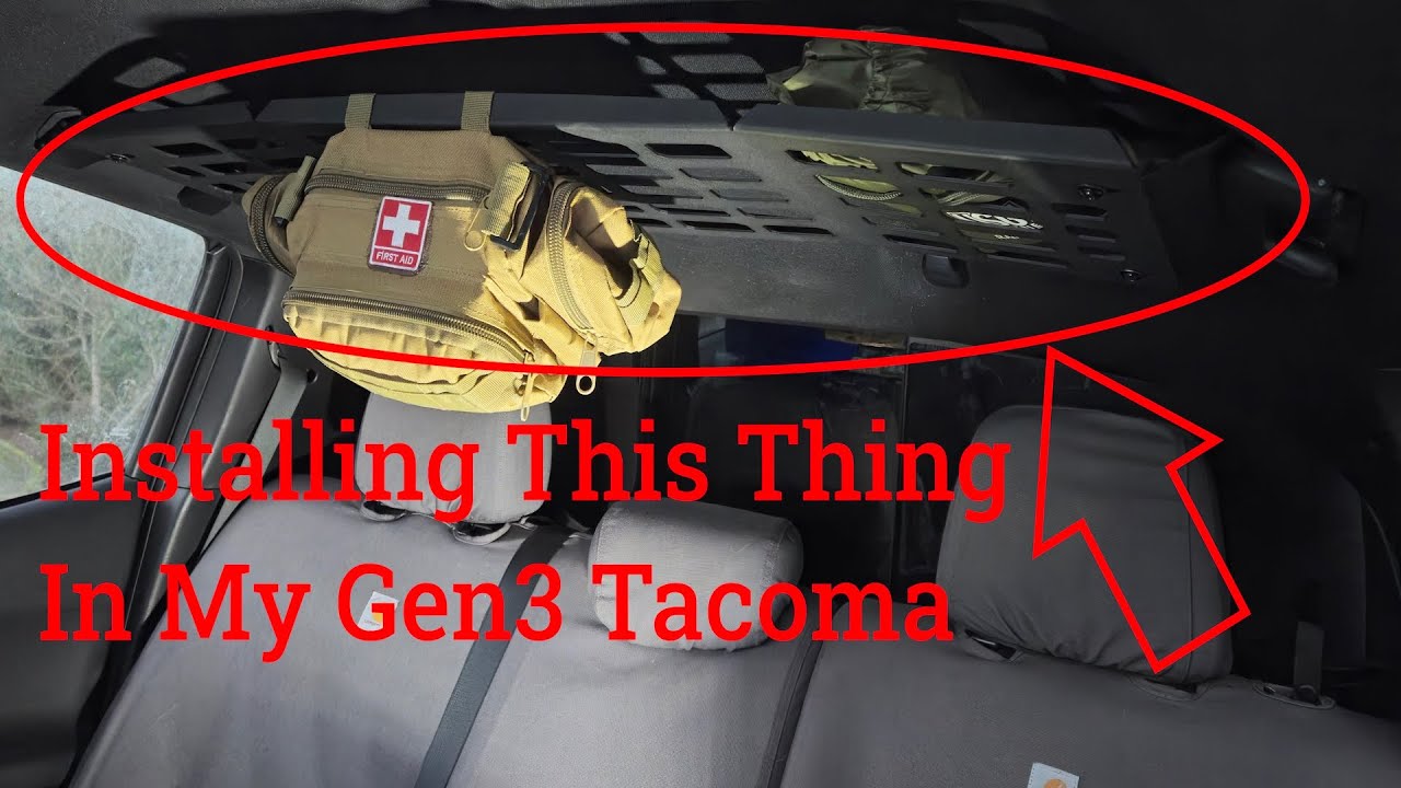 Toyota Tacoma Mod Install: Hooke Road Overhead MOLLE Panel - YouTube