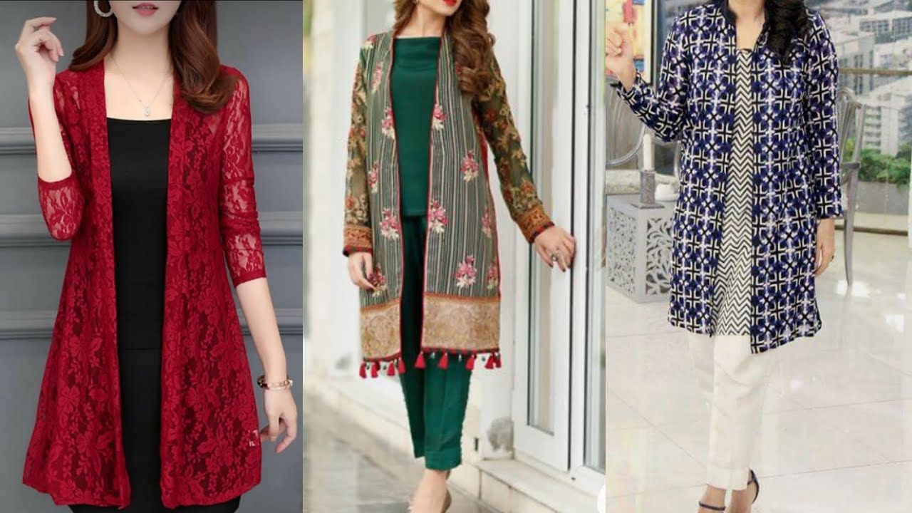 open shirt design/front open gown style double shirt/double shirt ...