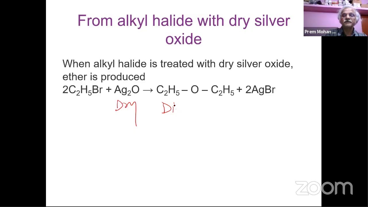Preparation of Ether from Haloalkane, Class-12,Lec-03 - YouTube
