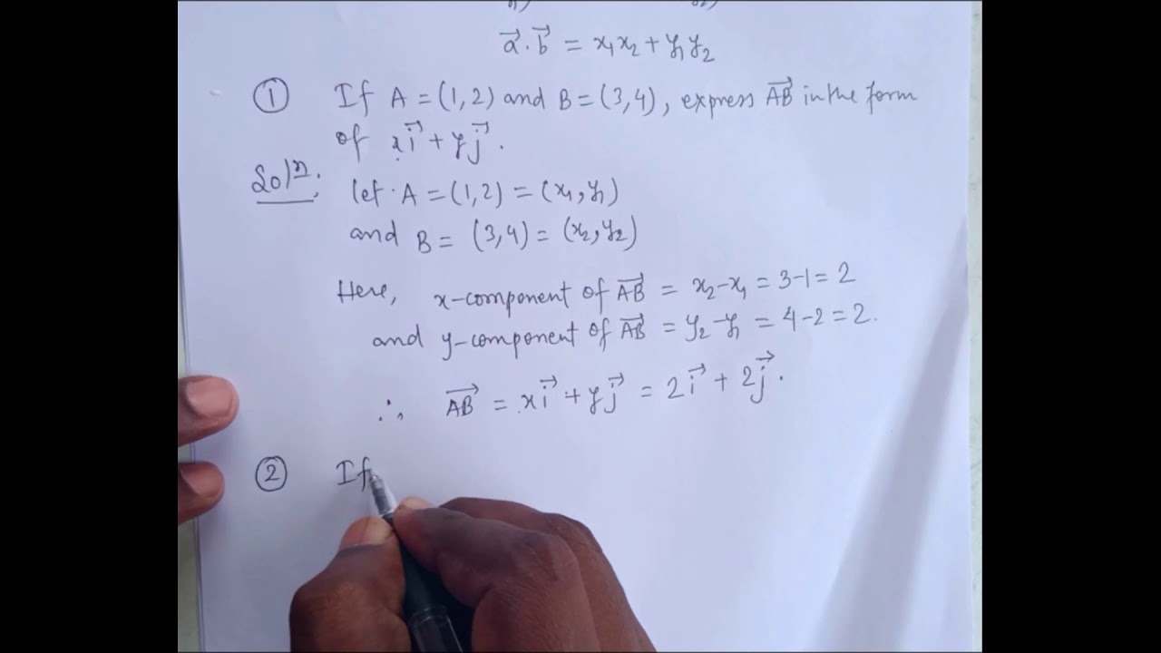 Examples of scalar product of two variables - YouTube