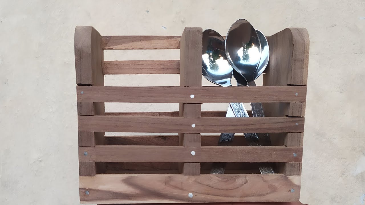 Build a Wooden spoon stand for kitchen and Spoon Stand for Dining table ...