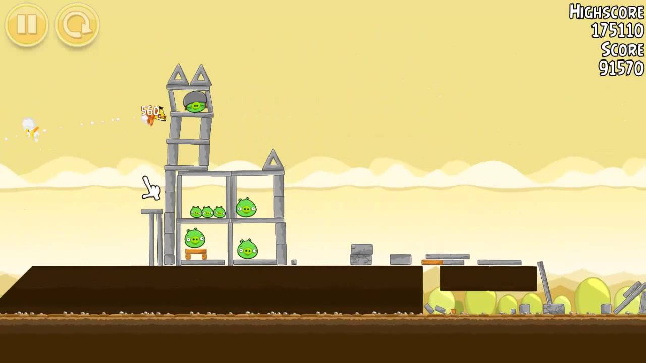 Angry Birds Walkthrough 5-21 Walkthrough 3 Stars - YouTube