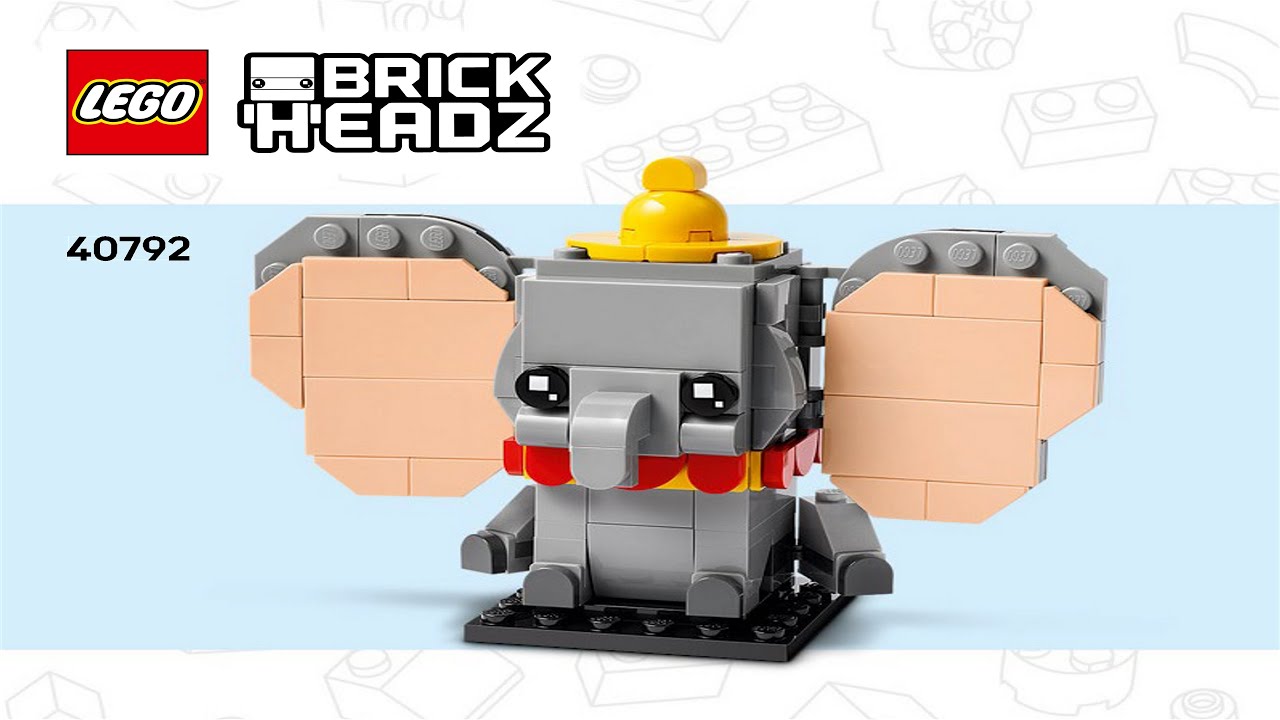 LEGO instructions - BrickHeadz - 40792 - Dumbo - YouTube