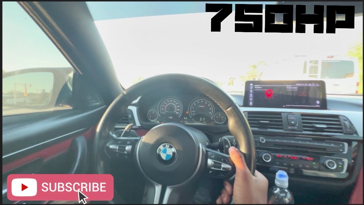 750HP F82 Bmw M4 Cutting Up In Traffic!! *Passes Cop Going 80mph* - YouTube
