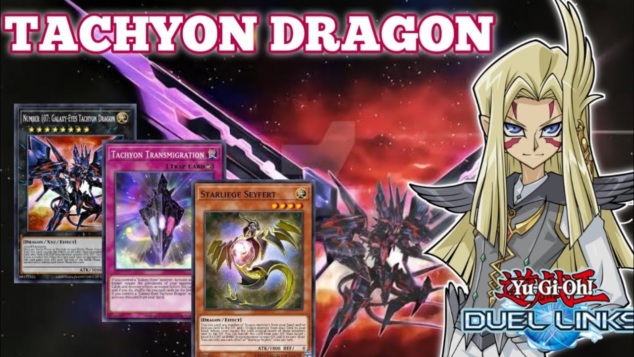 TACHYON DRAGON POWER OF XYZ DRAGONS IN RANKED DUEL IN YU-GI-OH DUEL LINKS. - YouTube