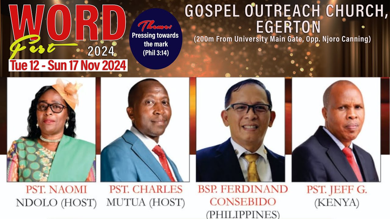 Pastor Jeff Gichuki | Stretching to the Fullness Christ | Word Fest ...