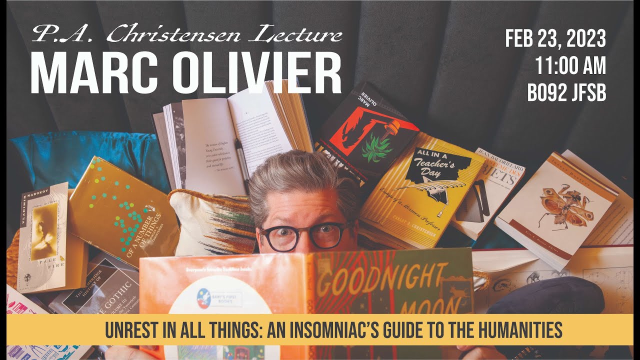P. A. Christensen Lecture: Professor Marc Olivier - YouTube