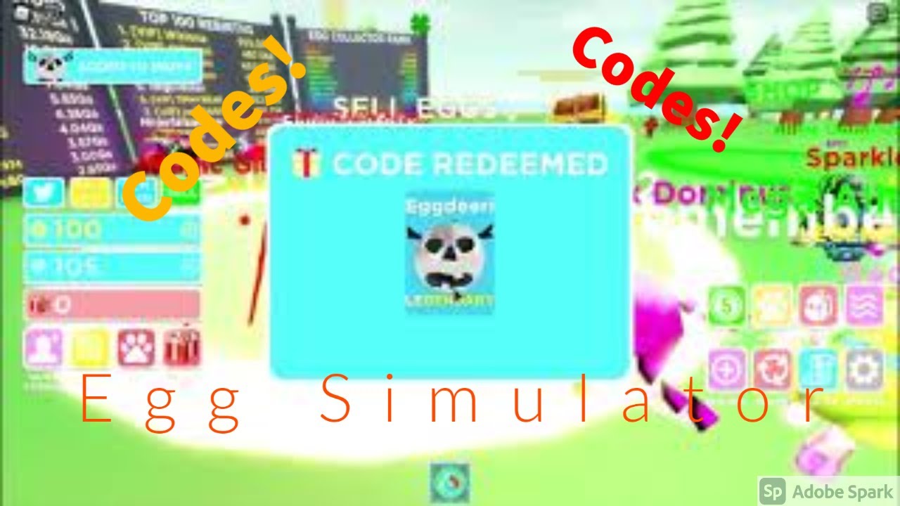 All Codes in Egg Simulator! 2021 *2021 MAY* - YouTube