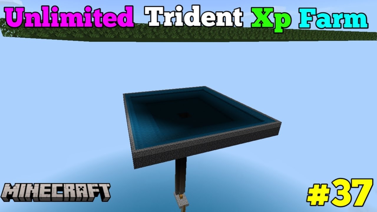 Made Unlimited Trident Xp Farm || Minecraft || - YouTube