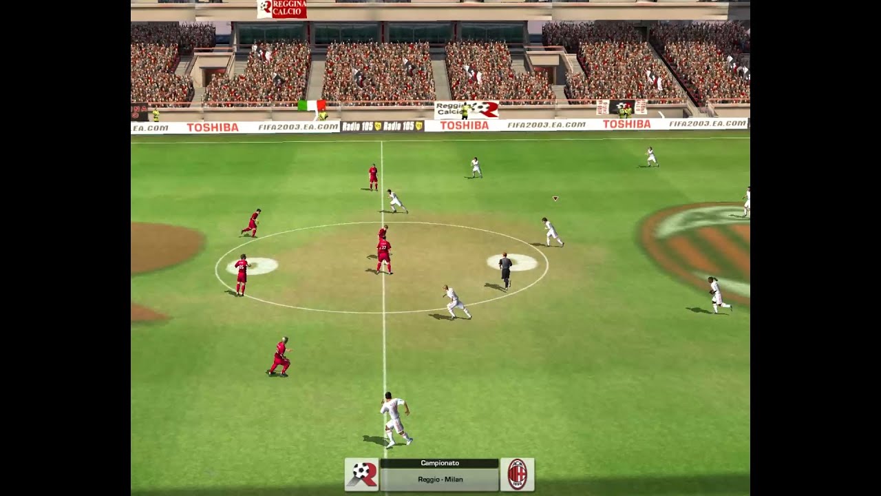 FIFA 2003 | Reggina vs AC Milan - Inzaghi - Sheva - Rui Costa - Rivaldo ...