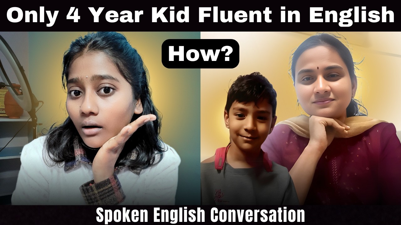 4 Year Old Becomes FLUENT in English by Watching Cartoons - YouTube