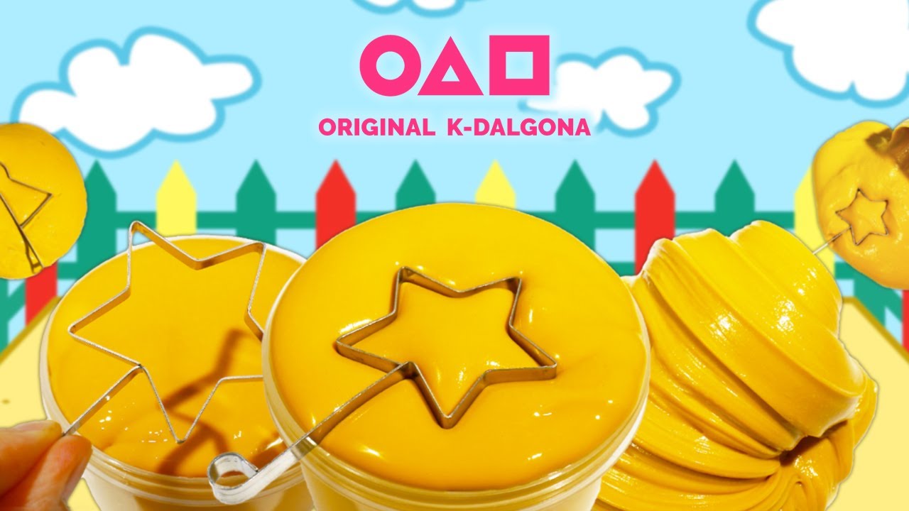 [오징어게임]🦑오리지널 K-달고나 슬라임 | ORIGINAL K-DALGONA SLIME | Squid Game | オリジナルK ...