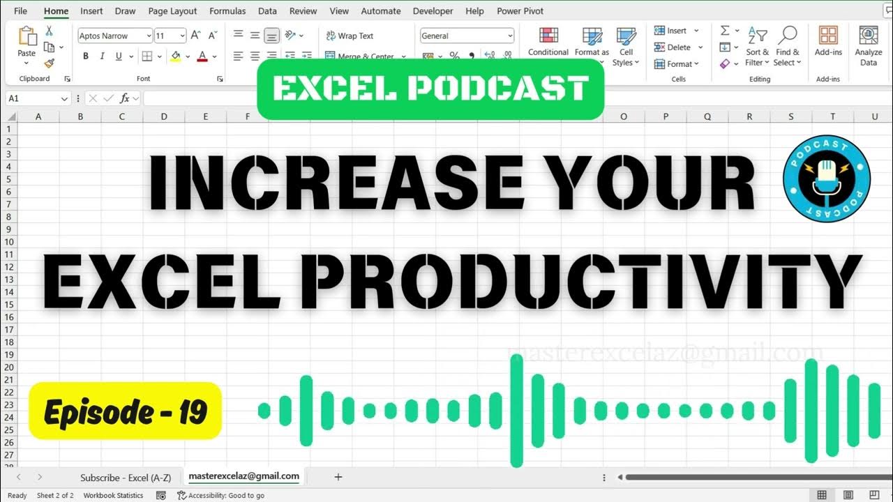 Excel AI podcast episode 19 - Excel Shortcut Tips - YouTube