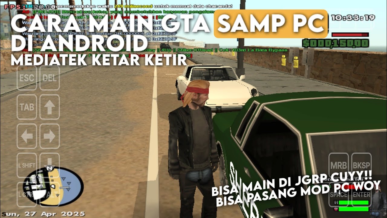 TUTORIAL MAIN GTA SAMP PC DI ANDROID | BISA MAIN DI SERVER JGRP ...