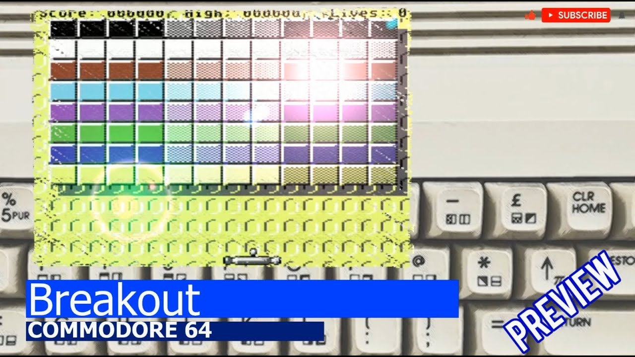 Commodore 64 -=Breakout=- preview - YouTube
