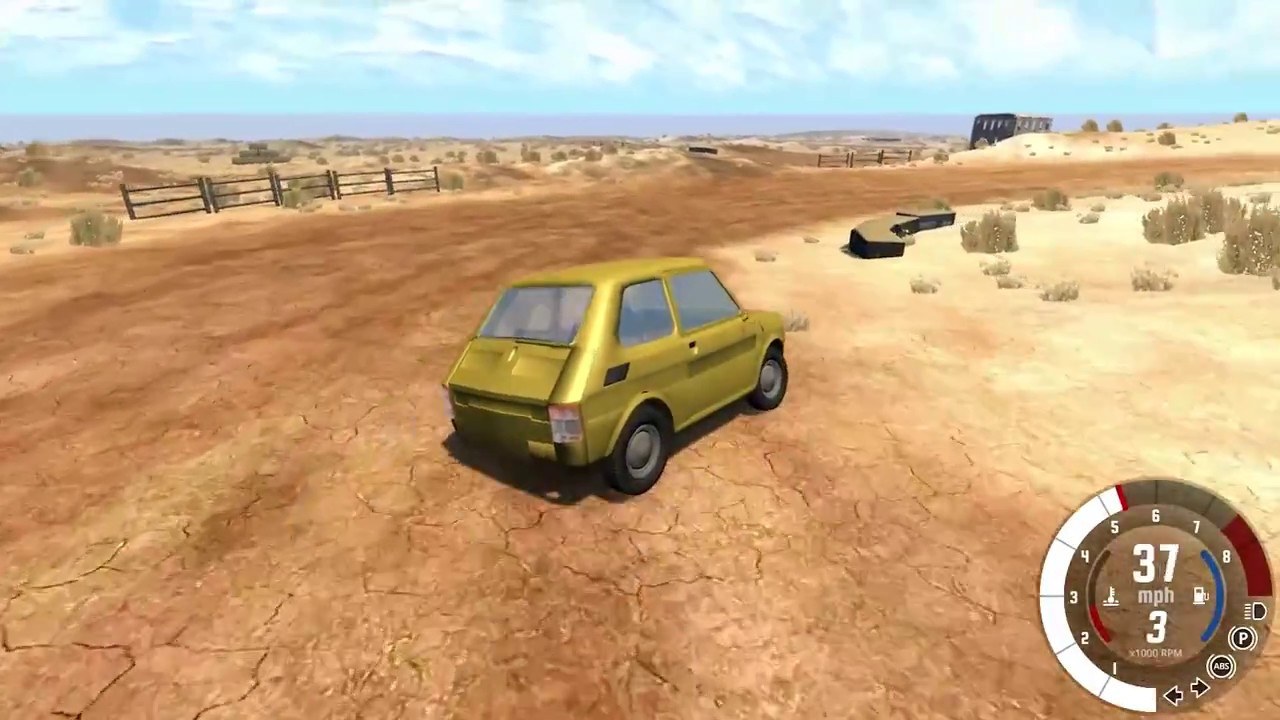 BeamNG.Drive; Can the Maluch 126p get around the Bajarama circuit ...