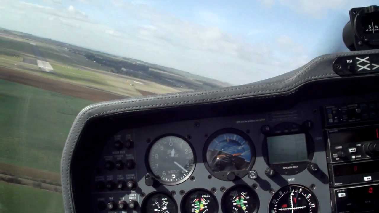 Grob Tutor 115e - Landing RAF cranwell - YouTube