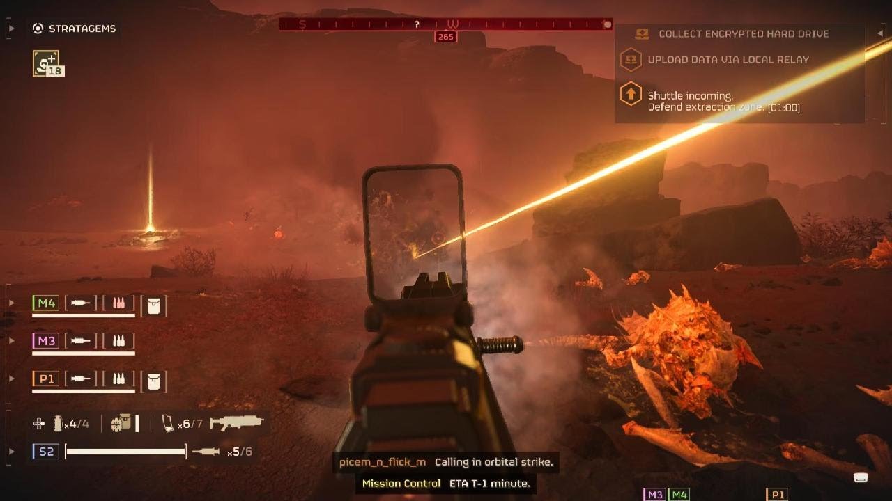 HELLDIVERS 2 Shuttle crash landing - YouTube