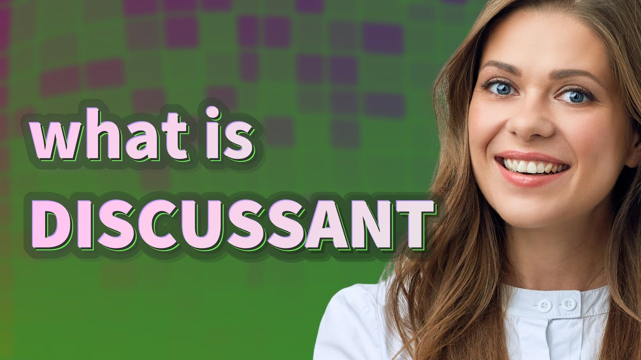 Discussant | meaning of Discussant - YouTube