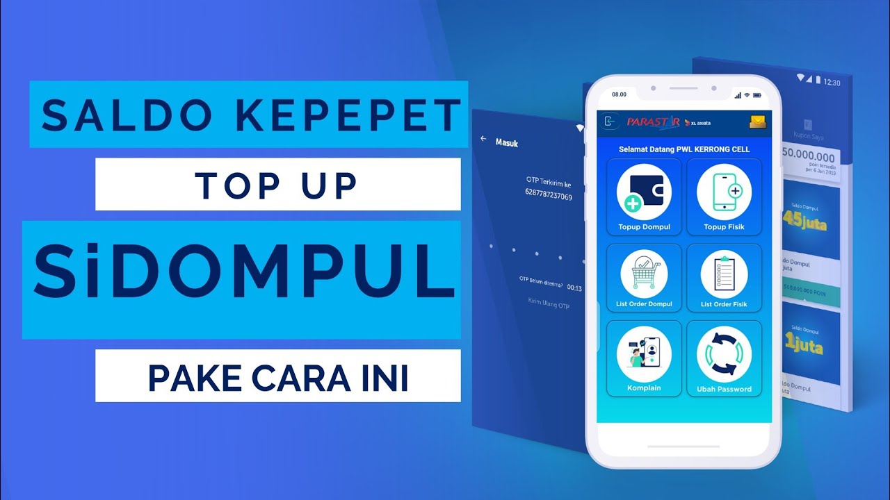 JANGAN PANIK!!! TOPUP SALDO SiDOMPUL BISA PAKAI APLIKASI INI - YouTube