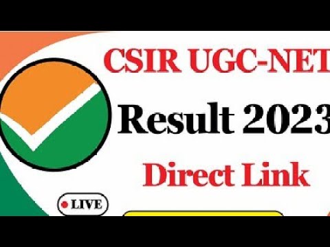 csir net result dec 2023 check now , CSIR net result dec 2023 new update - YouTube