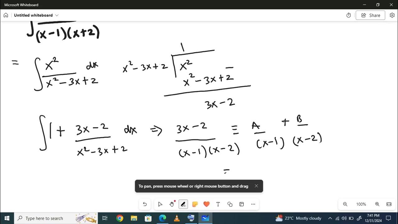 integration using partial fractions - YouTube