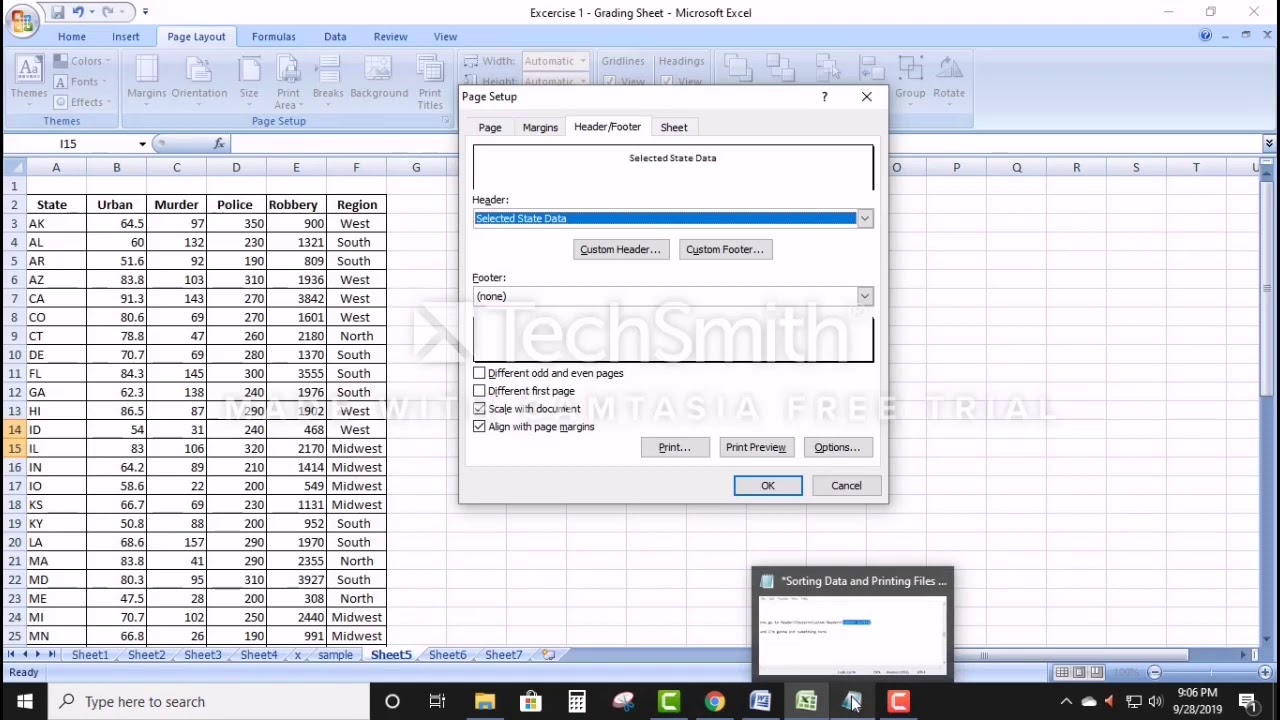 Sorting Data and Printing Files - YouTube