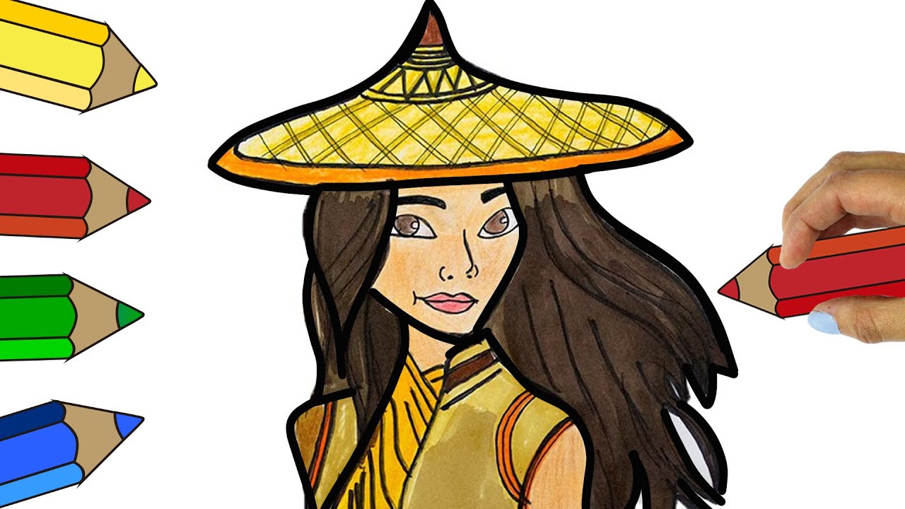How to draw RAYA and the LAST DRAGON- Como dibujar a RAYA y el ULTIMO ...