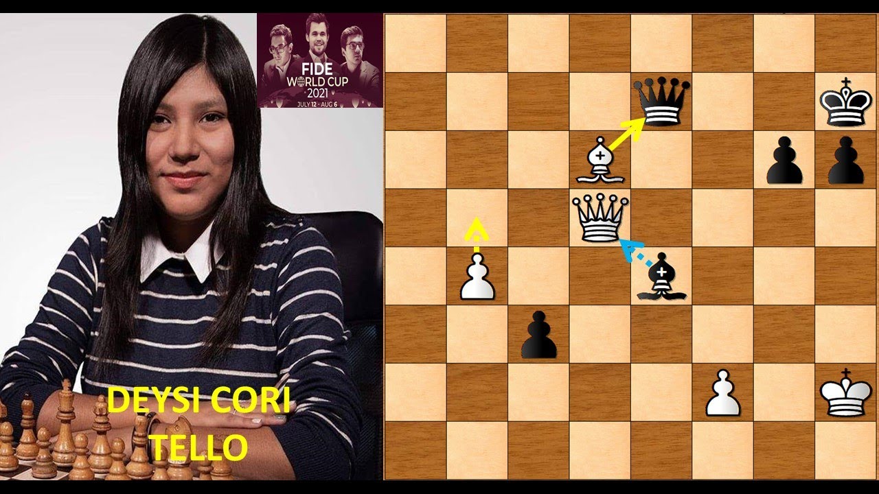 Deysi Cori Tello VS Nilufar Yakubbaeva. FIDE Women's World Cup.Copa ...