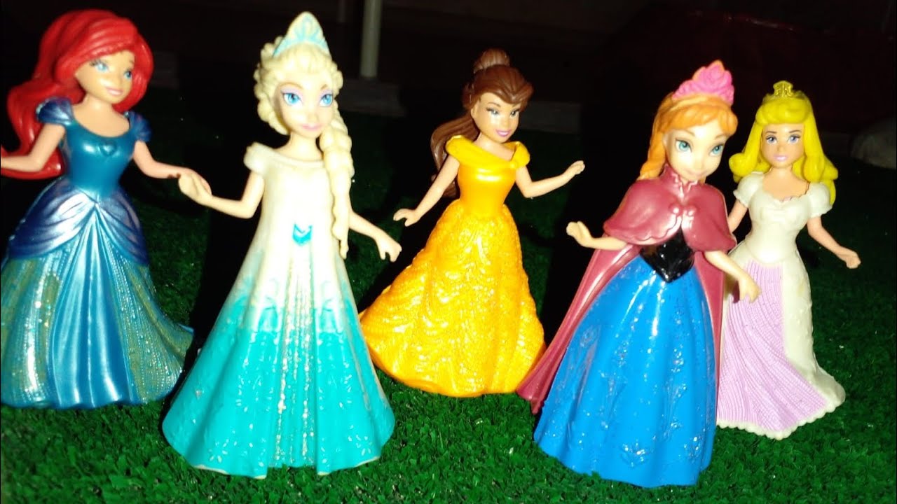 Disney Princess Doll Makeover DIY Miniature İdeas dor Barbie Wig Dress ...