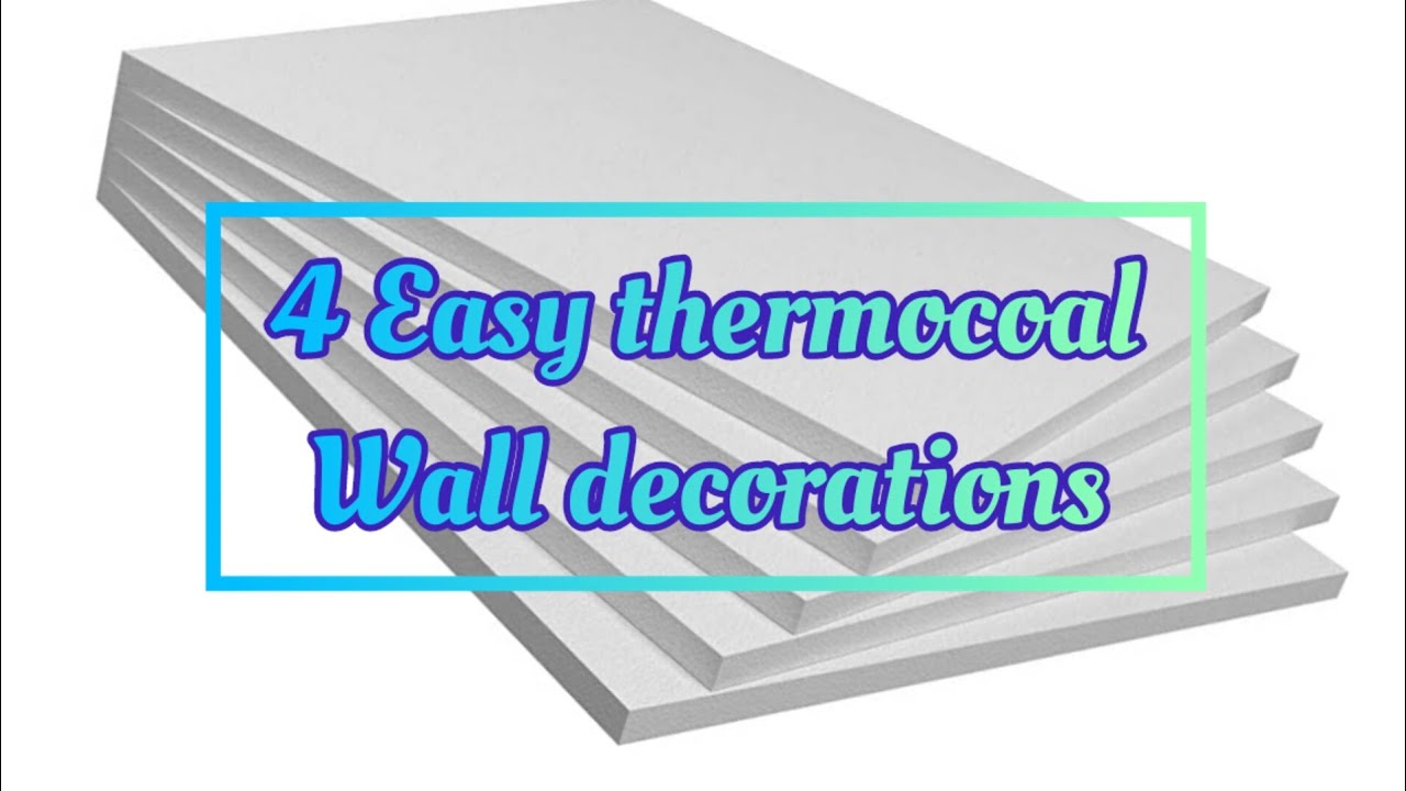 Thermocoal wall decor ideas/Wall decoration from thermocoal/DIY Wall ...