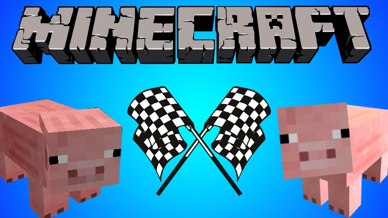 Minecraft: PIG RACING! "Funny Moments" (Minecraft Xbox 360) - YouTube