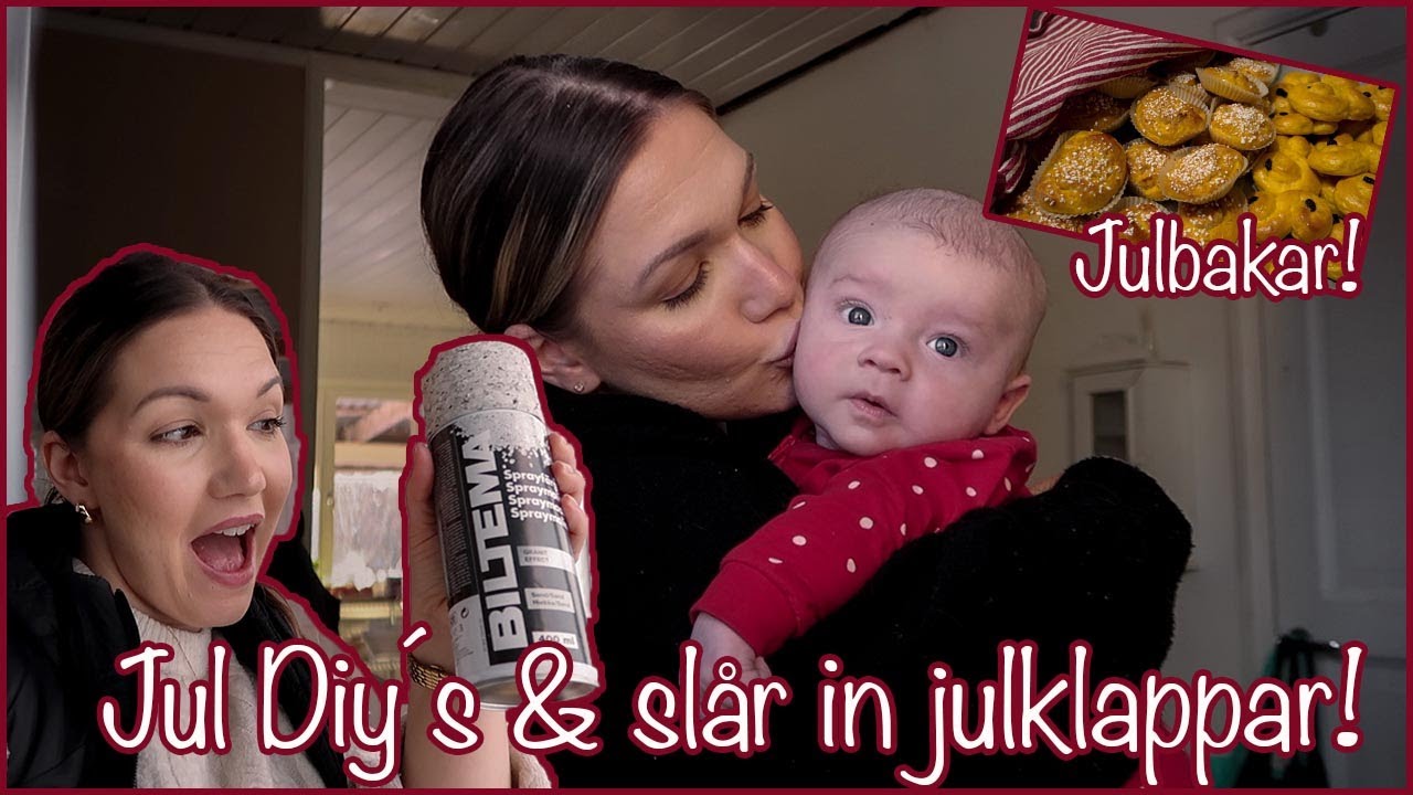 JUL DIY´S & SLÅR IN JULKLAPPAR! 🎁 BAKAR LUSSEBULLAR! | VLOGG 152 ...
