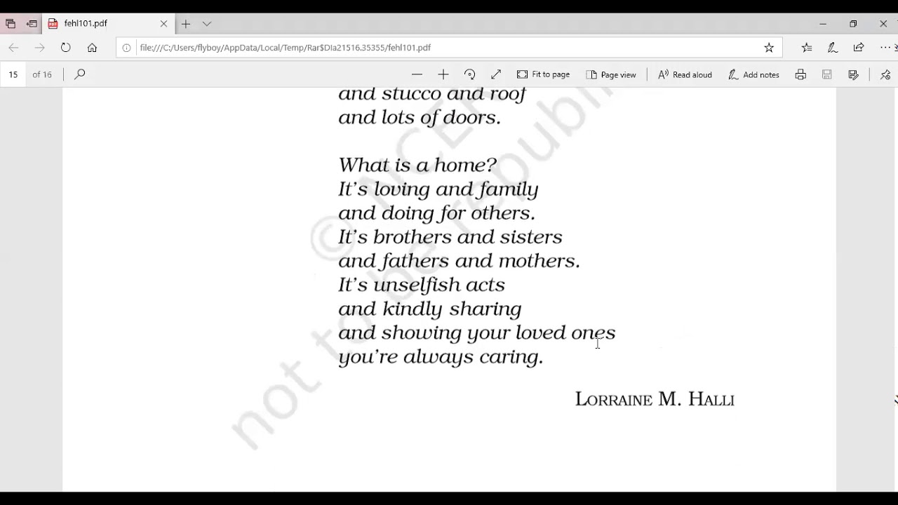 (ENGLISH)CLASS 6 ENG (HONEYSUCKLE) POEM : A House, A Home - YouTube
