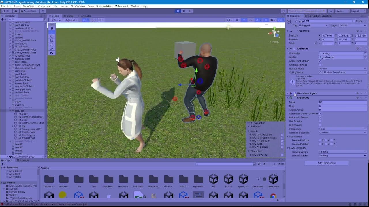 Unity navmesh agent bug - YouTube
