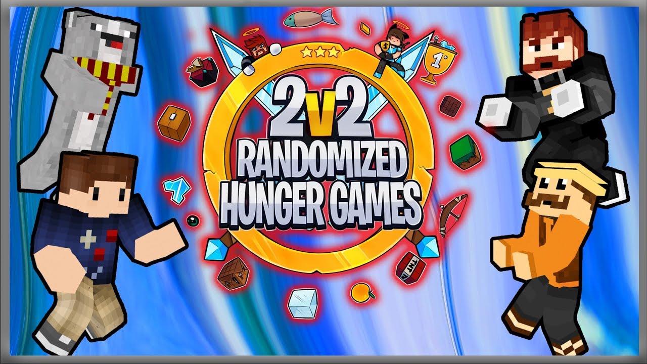 Ross & Tim VS. Max & Pooki! | 2v2 Minecraft Randomized Hunger Games ...