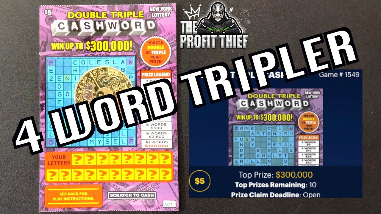 Double Triple CASHWORD Scratch Off Tickets 2023 WIN! $5 - $5,000 NYS ...